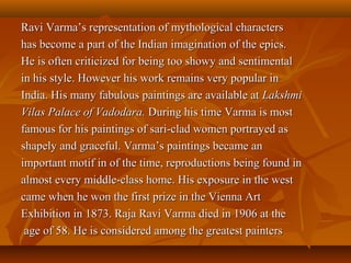 Raja ravi varma | PPT
