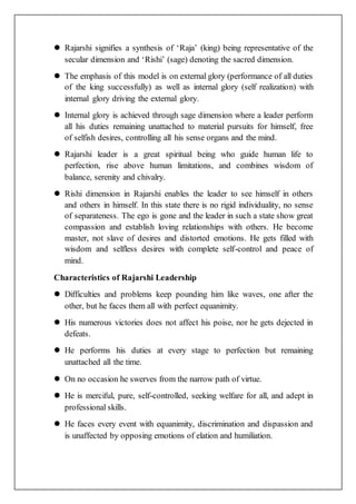 Rajarshi leadership and team work | DOCX