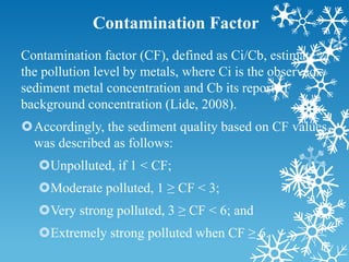 Assessment of the heavy metal pollution from mining activities | PDF