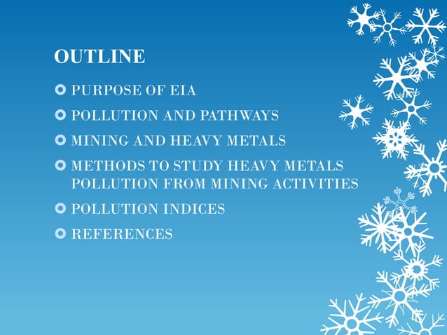 Assessment of the heavy metal pollution from mining activities | PPT