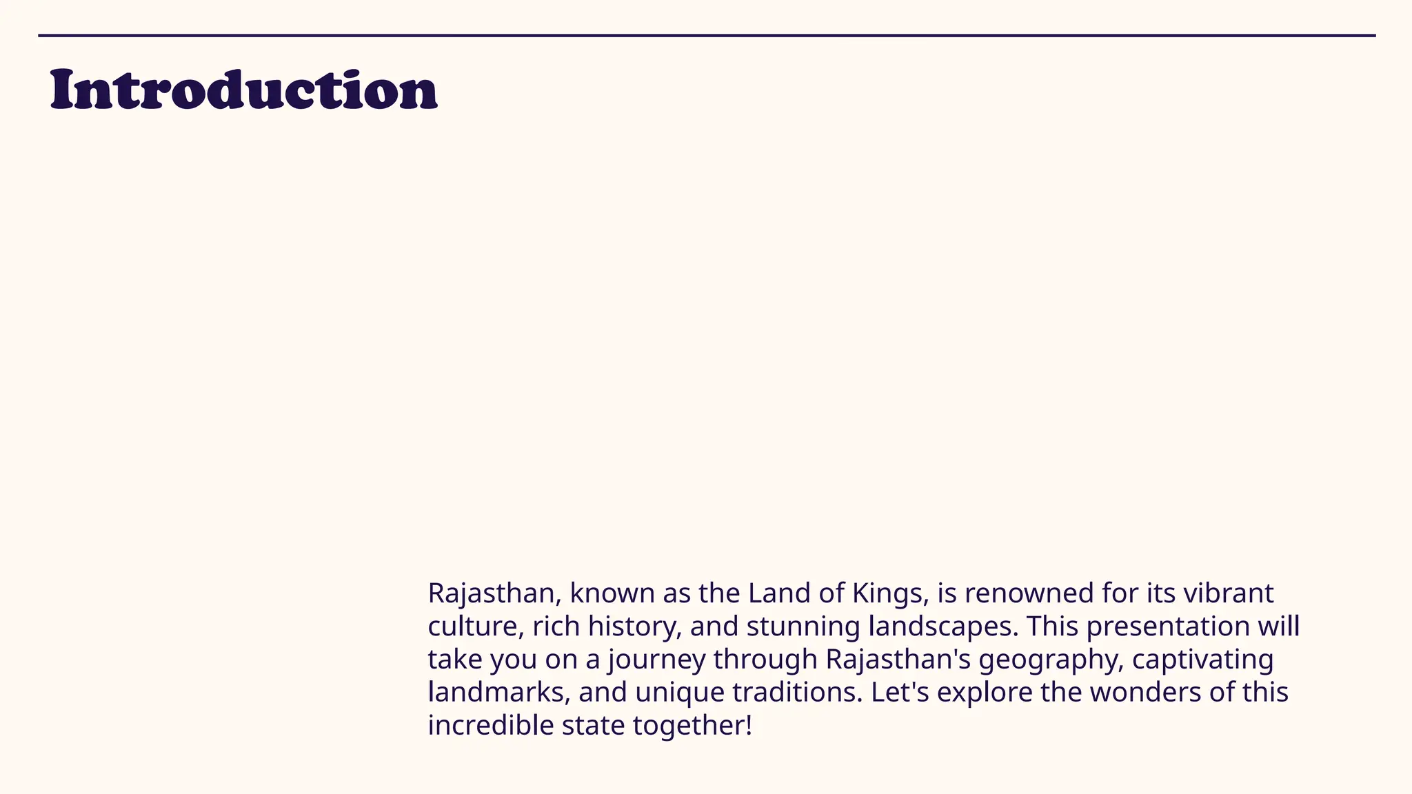 Rajasthan_ A Colorful JourneyLargest state of India by area Known as ...