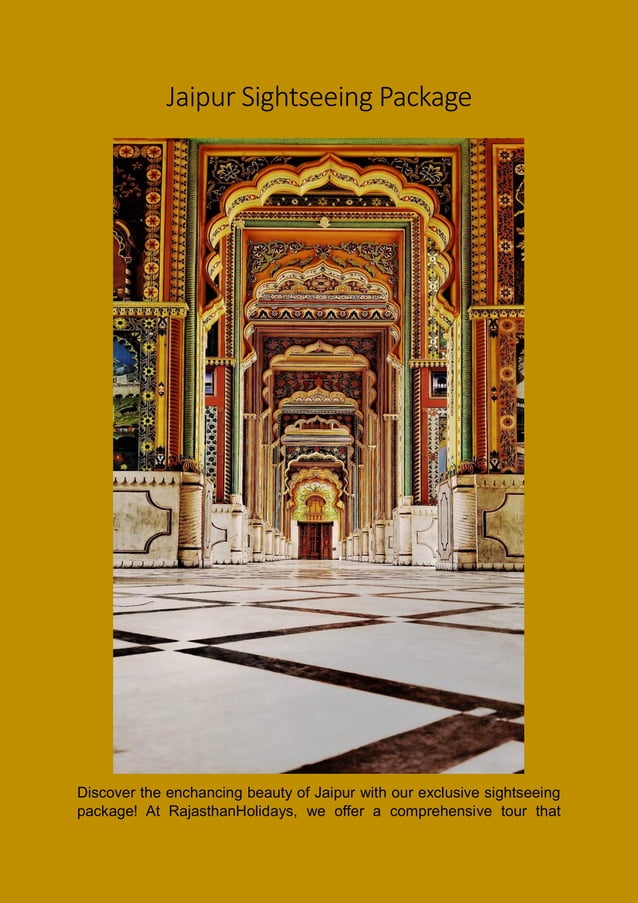 Jaipur Trip package | PDF