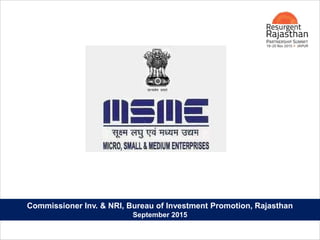 MSME Opportunities in Rajasthan | PPTX