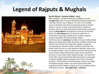 Rajasthan tour packages, Holidays in Rajasthan | PPT