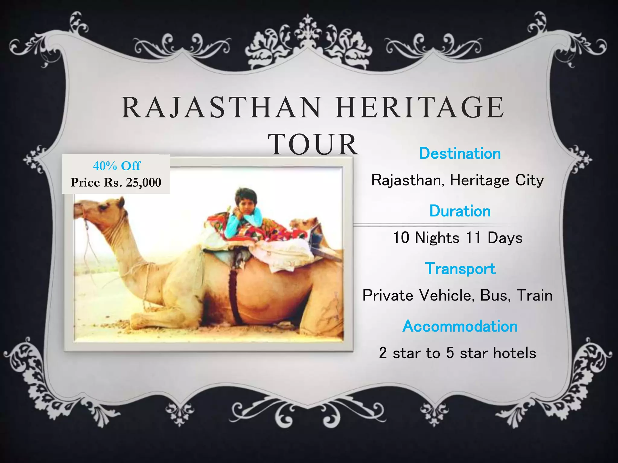 Rajasthan tour ppt | PPTX