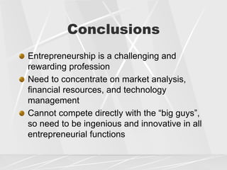 Entrepreneurship and business management | PPT