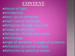 General introduction to Refraction | PPTX