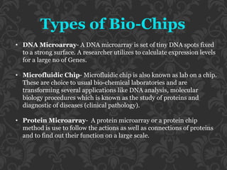 The Biochip Technology | PPTX