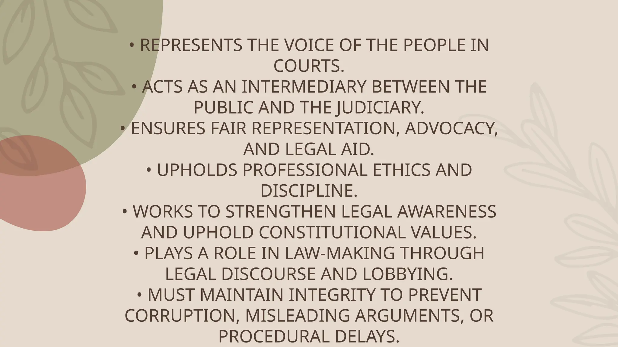 Wheels of the chariot of justice and bar bench relation | PPTX