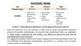 glycemic index and Glycemic load | PPTX
