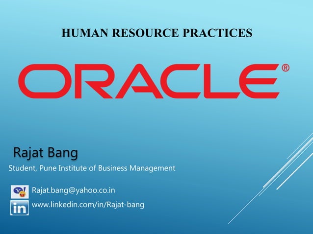 Oracle HR Practices | PPTX