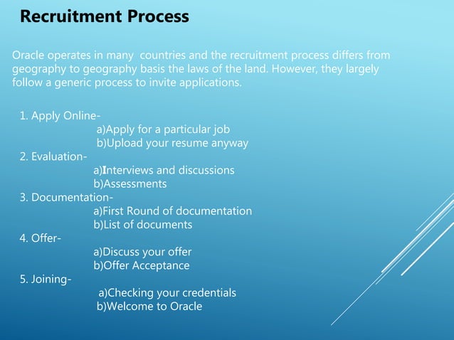 Oracle HR Practices | PPTX