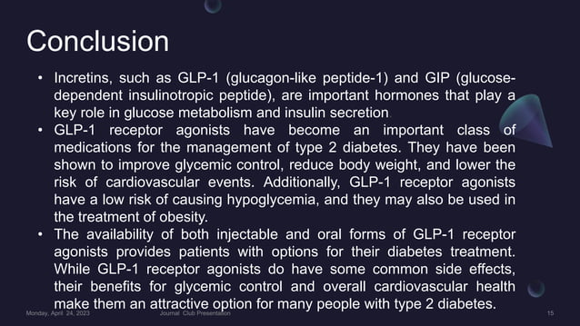 The Role of Incretins in Glucose Regulation in Type 2 Diabetes mellitus ...