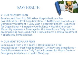 Health insurance of different companies | PPT