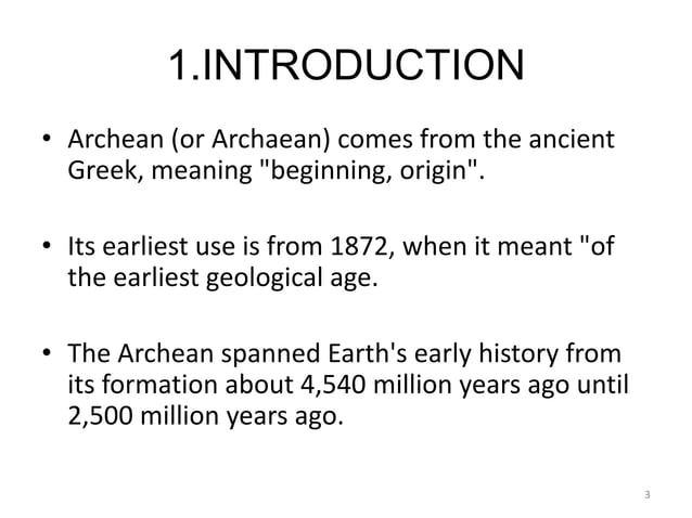 ARCHEANS OF MADHYAPRADESH | PPTX