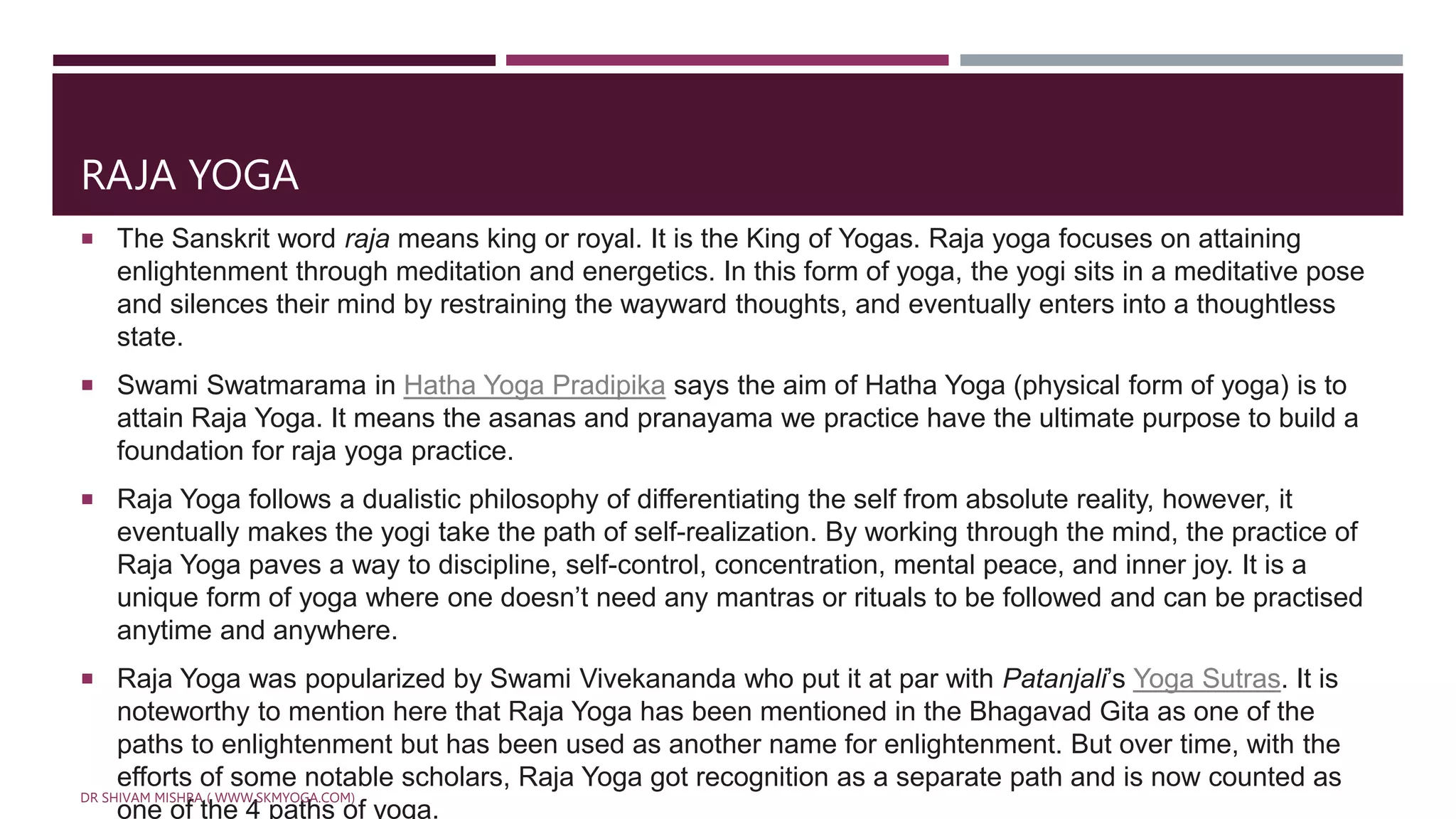 Raja Yoga By Dr Shivam Mishra.pptx