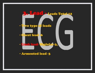 ECG ( ELECTRO CARDIO GRAPH) USE , INTRODUCTION, lead , ECG waves | PPT ...