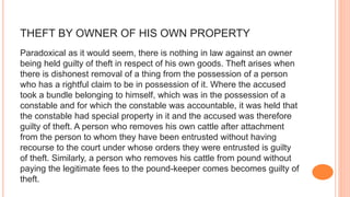 Theft , Indian penal code , Law | PPTX