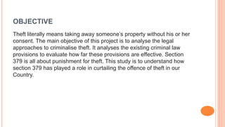 Theft , Indian penal code , Law | PPTX