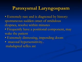 Raj care laryngospasm ppt | PPT