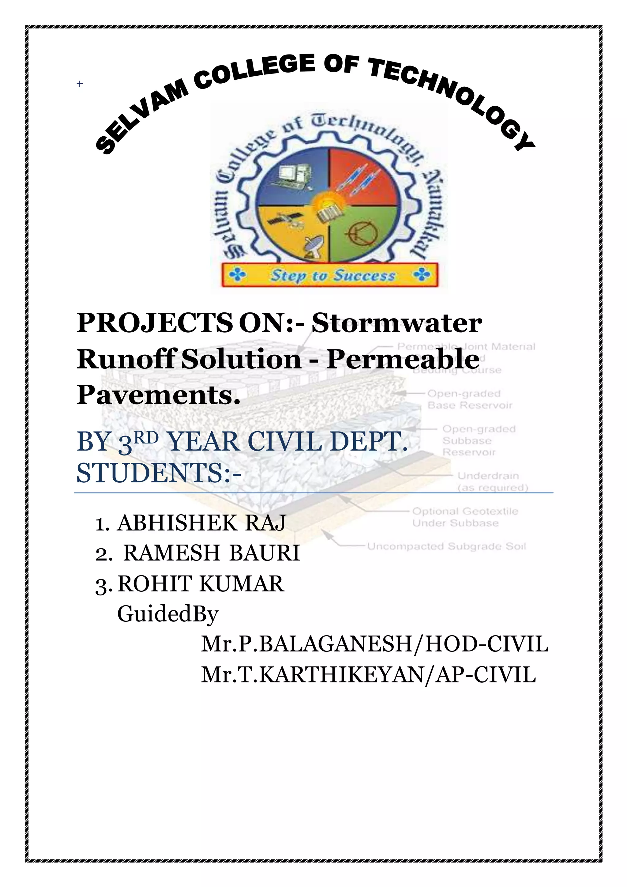 STORM WATER RUN OFF PRIMEVAL PAVEMENTS | PDF