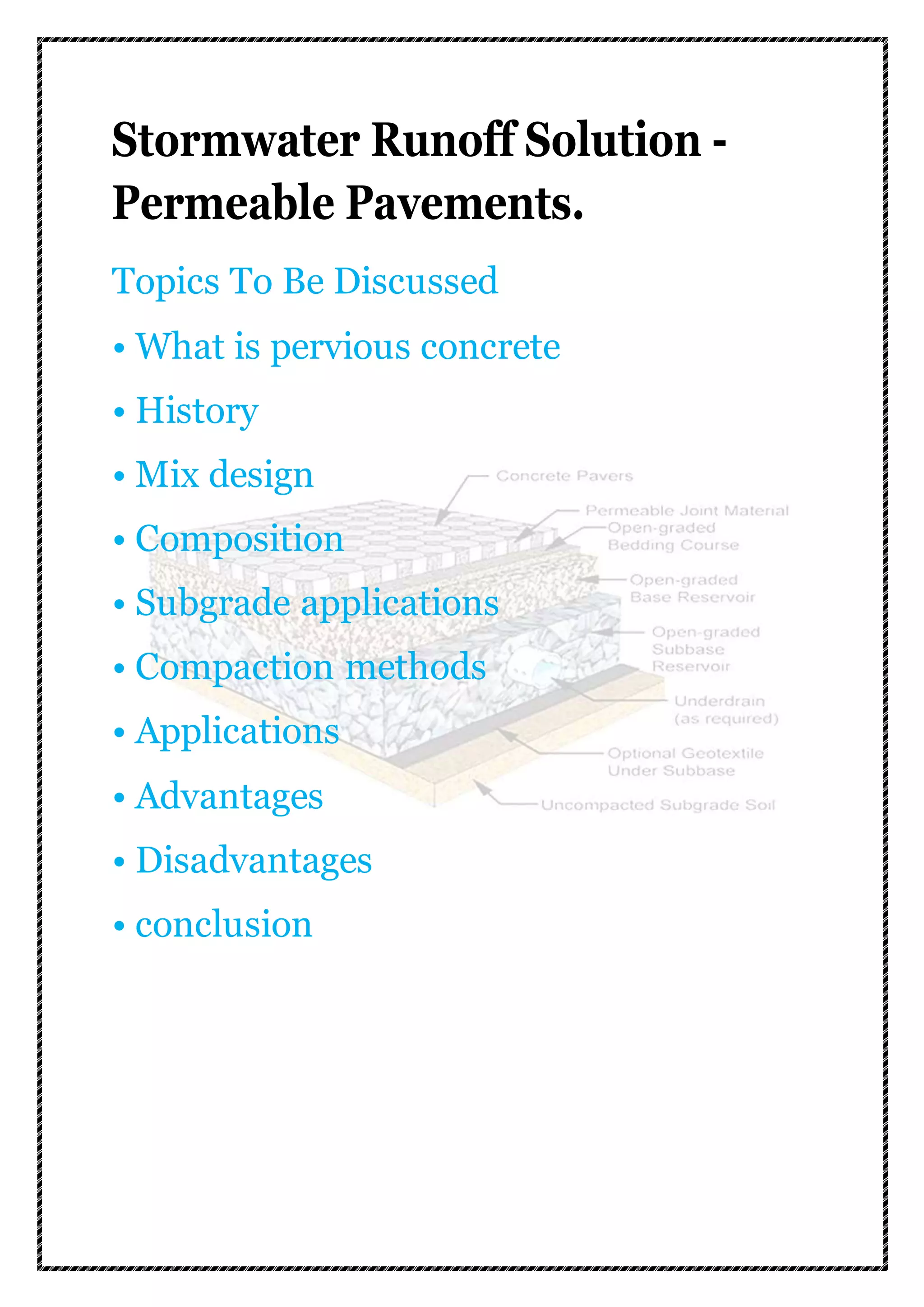 STORM WATER RUN OFF PRIMEVAL PAVEMENTS | PDF