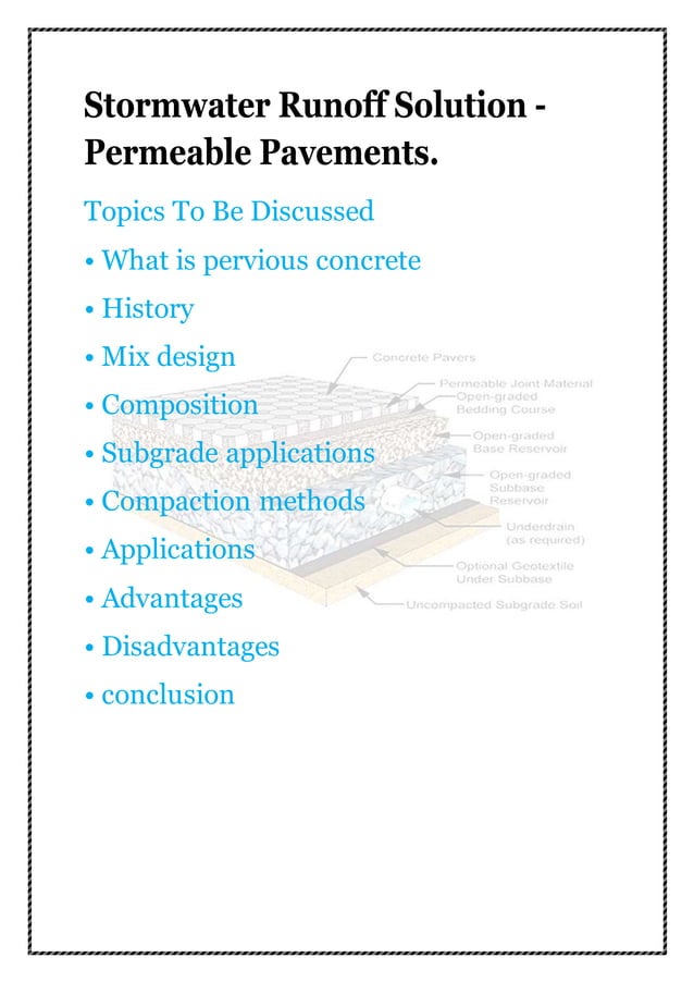 STORM WATER RUN OFF PRIMEVAL PAVEMENTS | PDF
