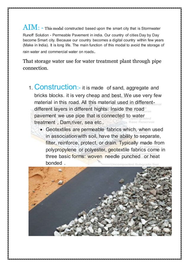 STORM WATER RUN OFF PRIMEVAL PAVEMENTS | PDF