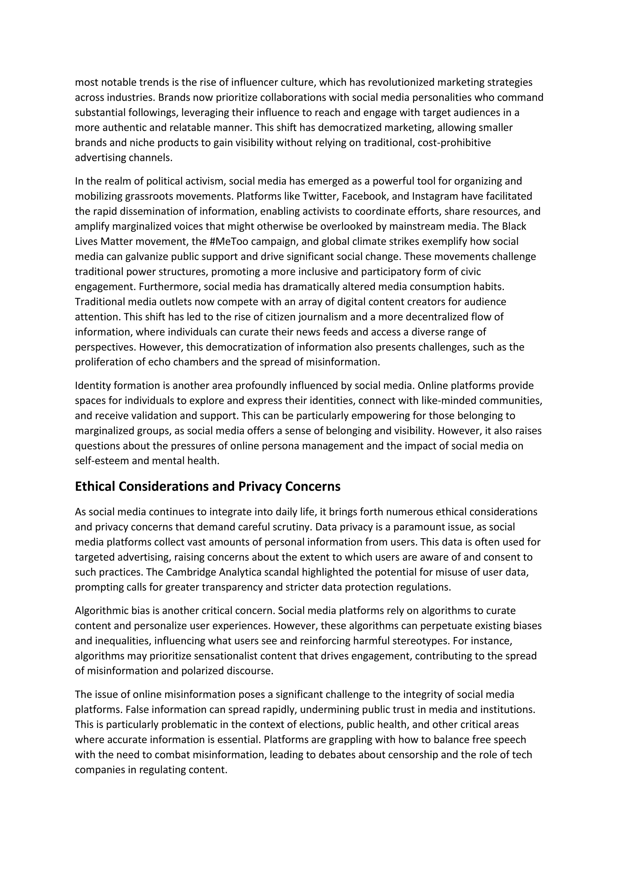 Navigating the Digital Landscape: The Impact of Social Media on Modern ...