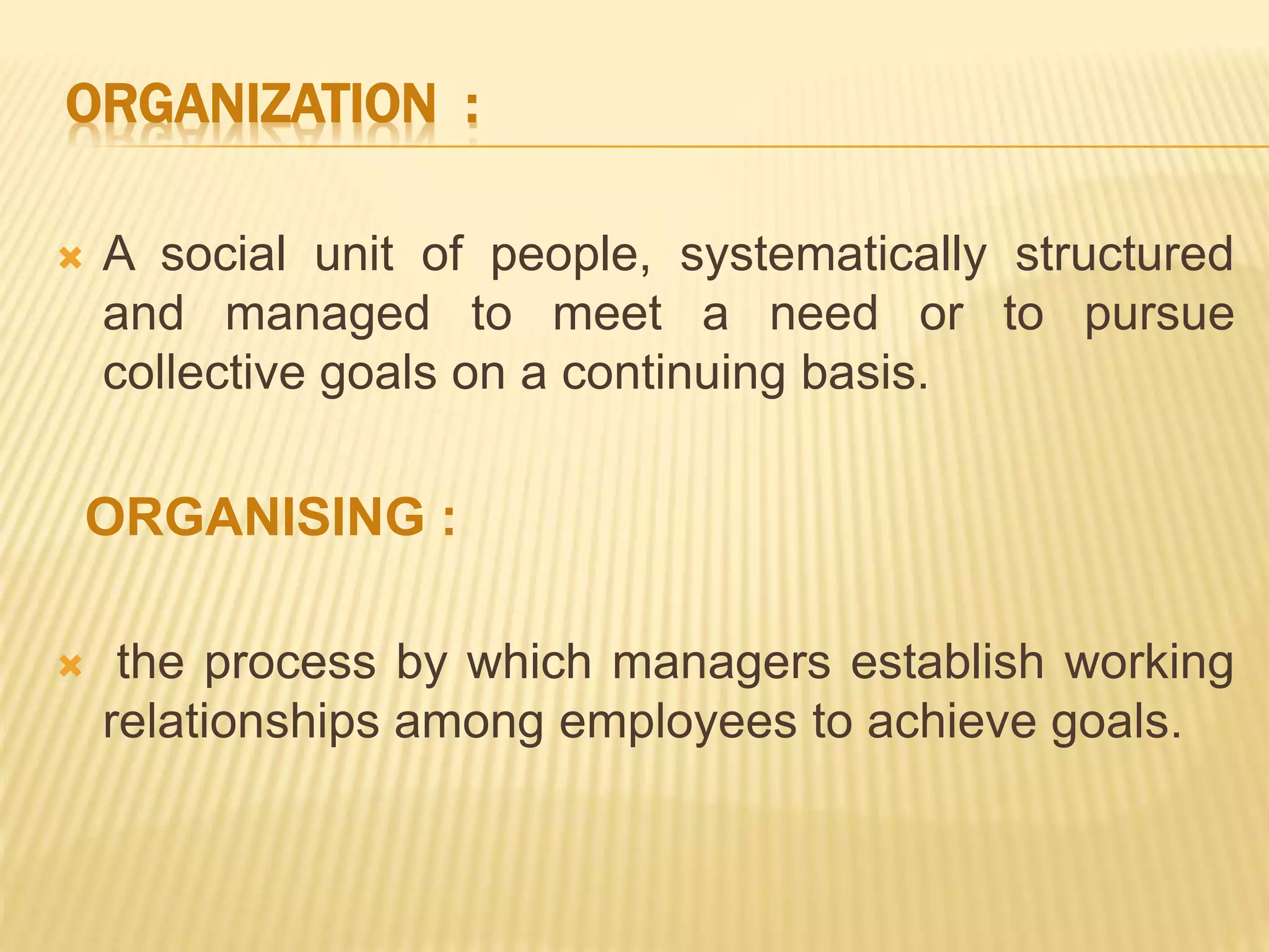 Organaisation structure | PPT
