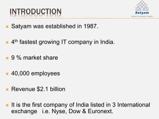 Satyam scam | PPT
