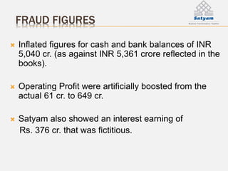 Satyam scam | PPT
