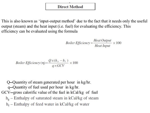 Boiler efficiency by loss Method