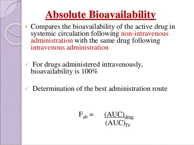 Bioavailability bioequivalance study designs
