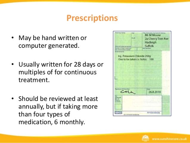 Types Of Fp10 Prescription Forms - Form example download