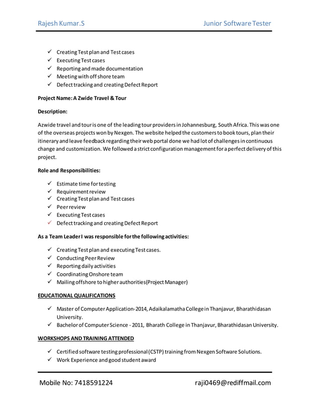 Rajesh | DOCX | Web Development | Internet