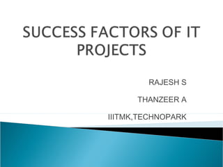 Success Factors of IT projects | PPT