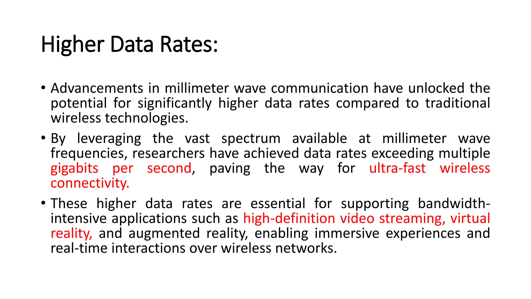 Millimeter Wave Communication Techniques.pptx | Computer Networking | Computing