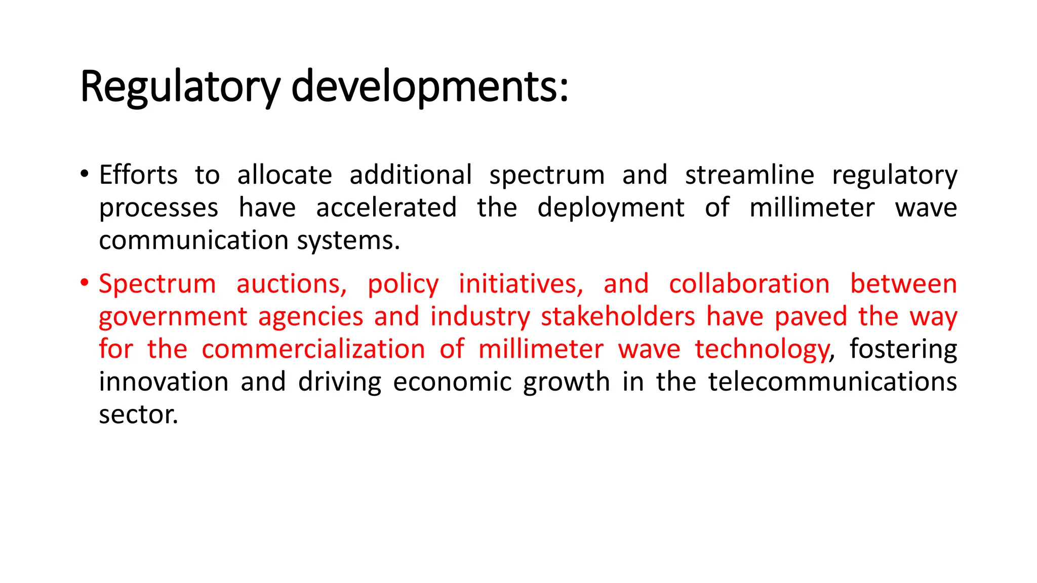 Millimeter Wave Communication Techniques Pptx Computer Networking Computing