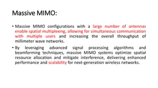 Millimeter Wave Communication Techniques.pptx | Computer Networking | Computing