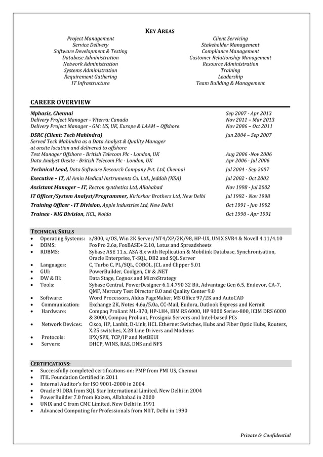 Rajesh parashar-cv | PDF | Databases | Computer Software and Applications