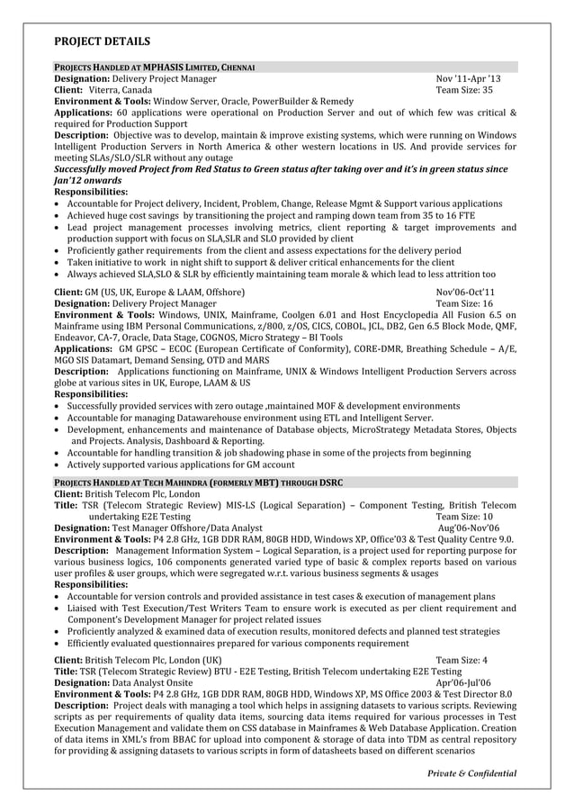 Rajesh parashar-cv | PDF | Databases | Computer Software and Applications