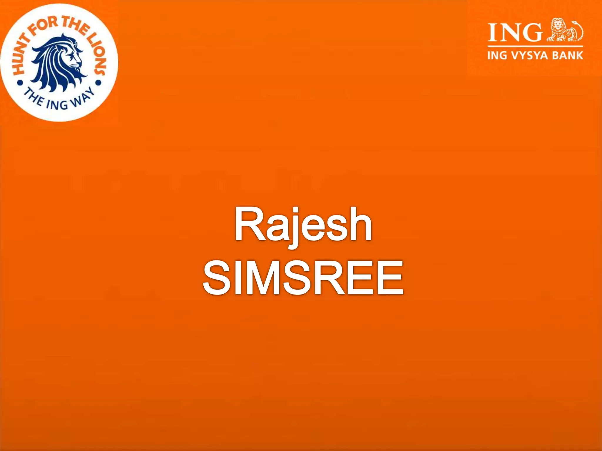 Rajesh SIMSREE | PPTX | Business Banking & Finance | Business
