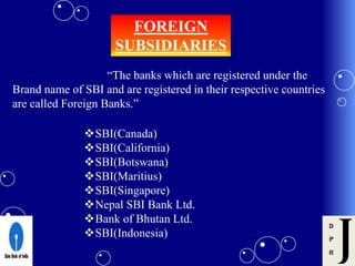 POWER POINT PRESENTATION ON STATE BANK OF INDIA AND ITS SUBSIDIARIES | PPTX