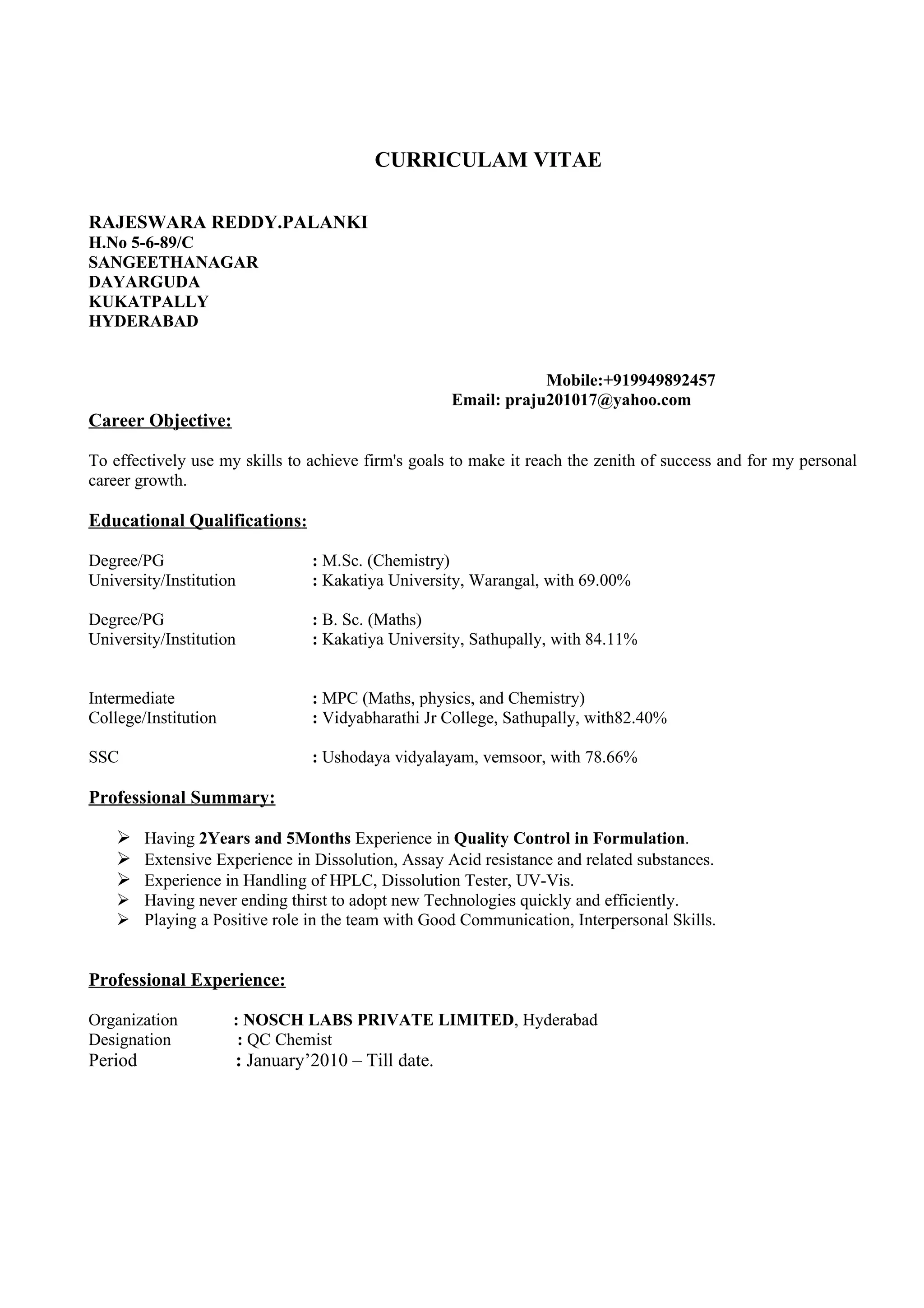 Rajesh2+ | DOC | Chemistry | Science