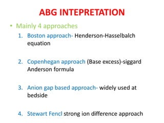 ACID BASE DISORDERS | PPTX