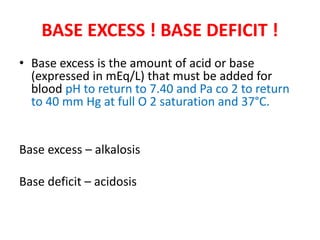 ACID BASE DISORDERS | PPTX