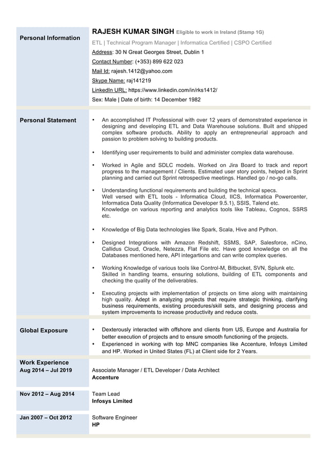 Rajesh CV | PDF