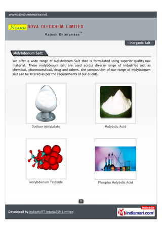 Nova Oleo Chem Limited, Mumbai, Inorganic Salt | PDF