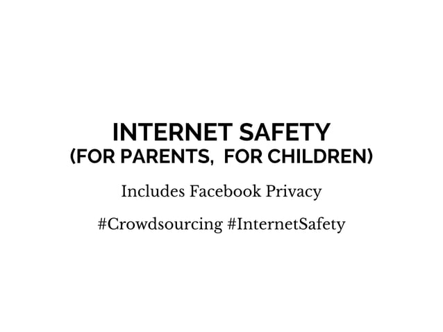 Internet Safety for Kids and Parents | PPT